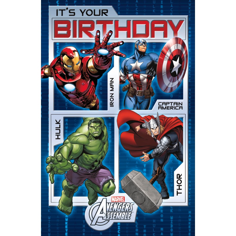 Marvel Avengers Birthday Card (No Age) Assortment | Smyths Toys Ireland