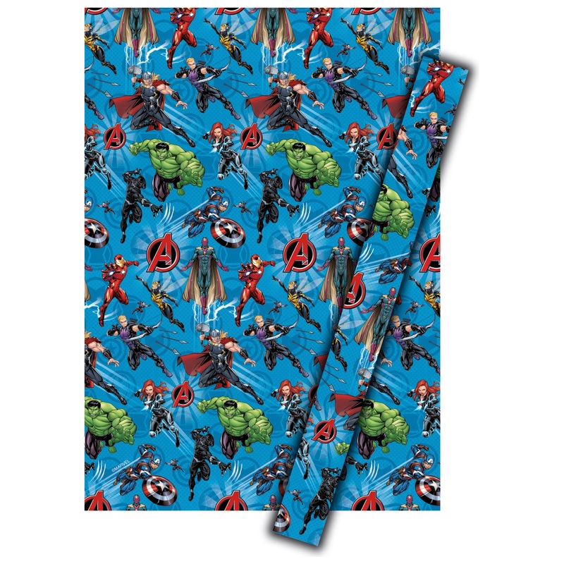 Marvel Avengers Wrapping Paper Roll 4m | Smyths Toys UK