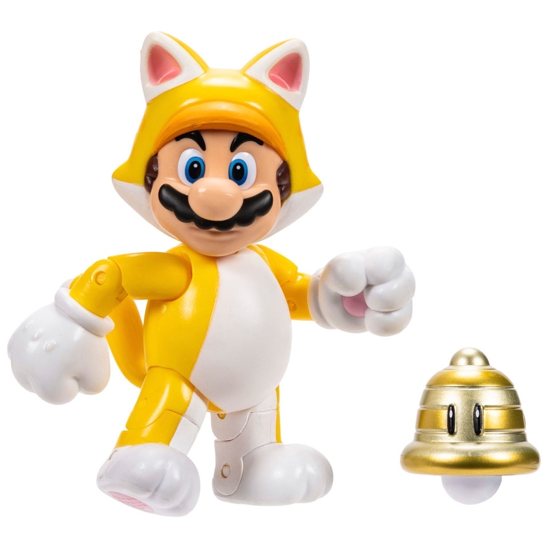 Super Mario - Figurine Mario Chat avec Super Cloche 10 cm | Smyths Toys ...