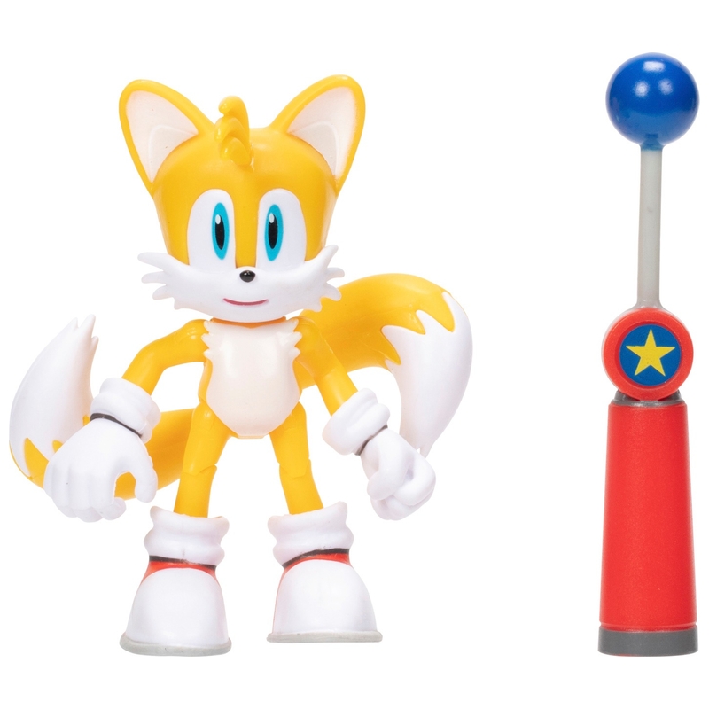 Sonic the Hedgehog Action Figure Tails with Checkpoint 10cm | Smyths ...