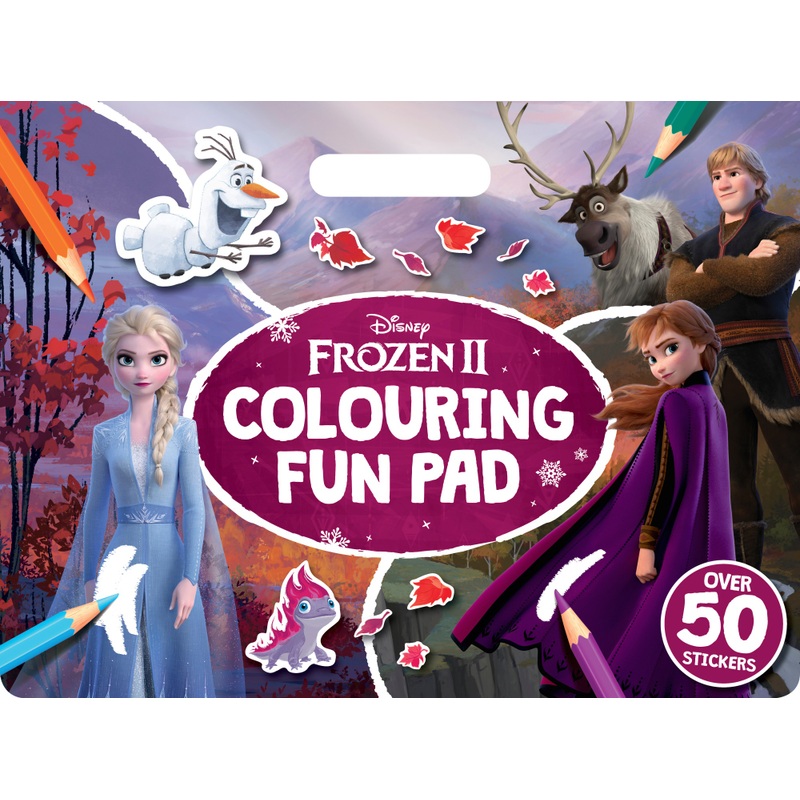 Disney Frozen 2 Colouring Pages and Stickers Pad Assortment | Smyths ...