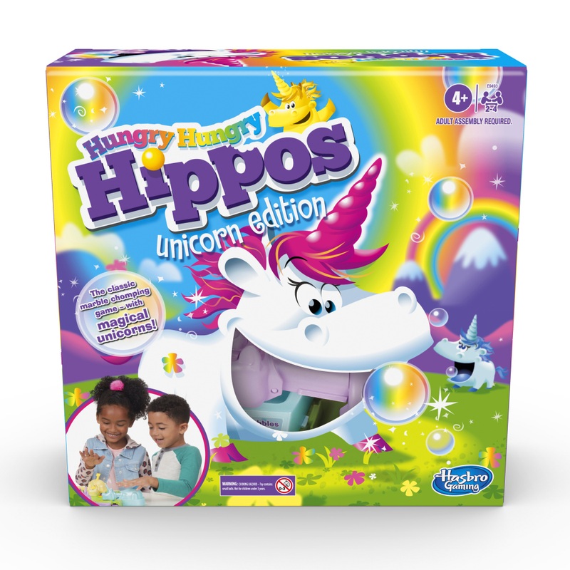 Hungry Hungry Hippos Unicorn Edition Game | Smyths Toys UK