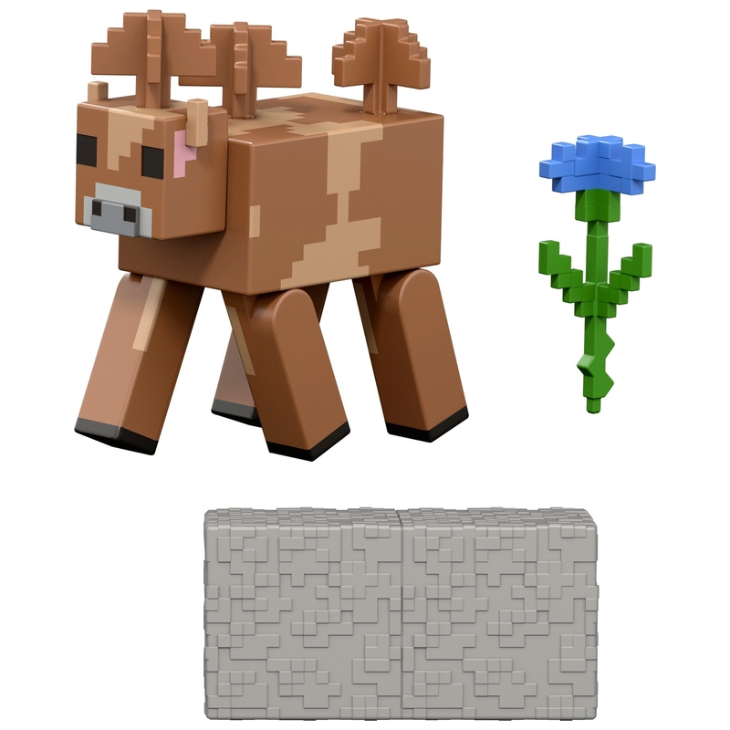 Minecraft Redstone Charged Action Figure Mooshroom 8cm | Smyths Toys UK