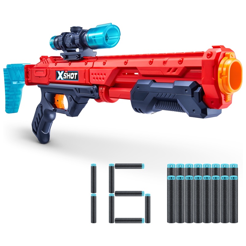 XSHOT by ZURU Excel Hawk Eye Blaster with 16 Darts | Smyths Toys UK