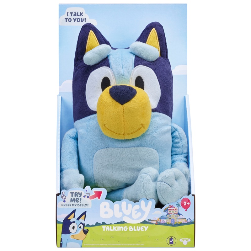 Bluey Talking Interactive Plush 33cm | Smyths Toys UK