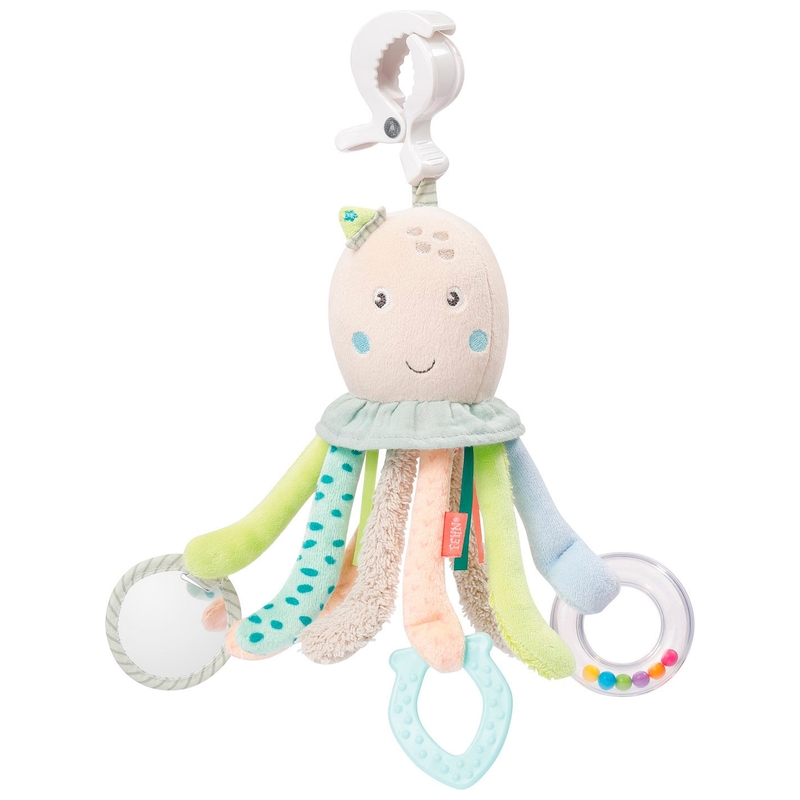 Fehn Toys Children of the Sea Octopus Teething Stroller Toy | Smyths ...