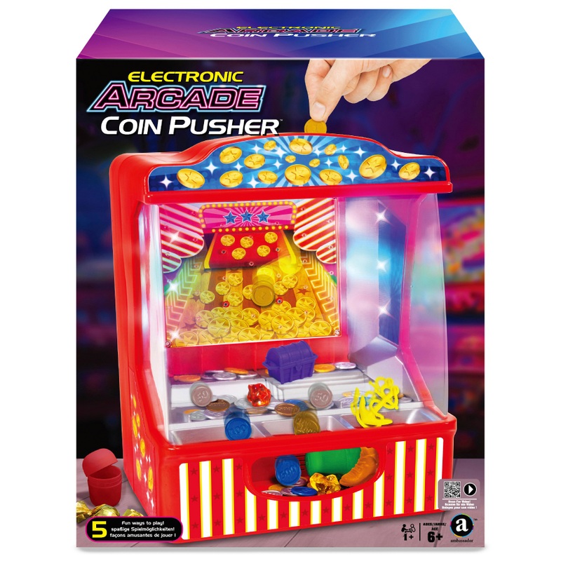 Electronic Arcade Game Coin Pusher Machine | Smyths Toys UK