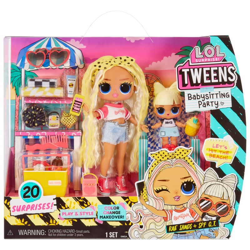 L.O.L. Surprise! Tweens Babysitting Party Dolls Rae Sands and SPF Q.T ...