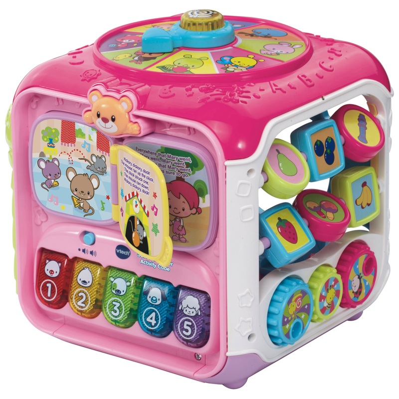 VTech Sort & Discover Activity Cube Pink | Smyths Toys UK