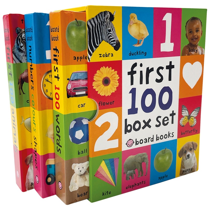 My First 100 Words Board Book Box Set: Animals, Numbers, Colours and ...