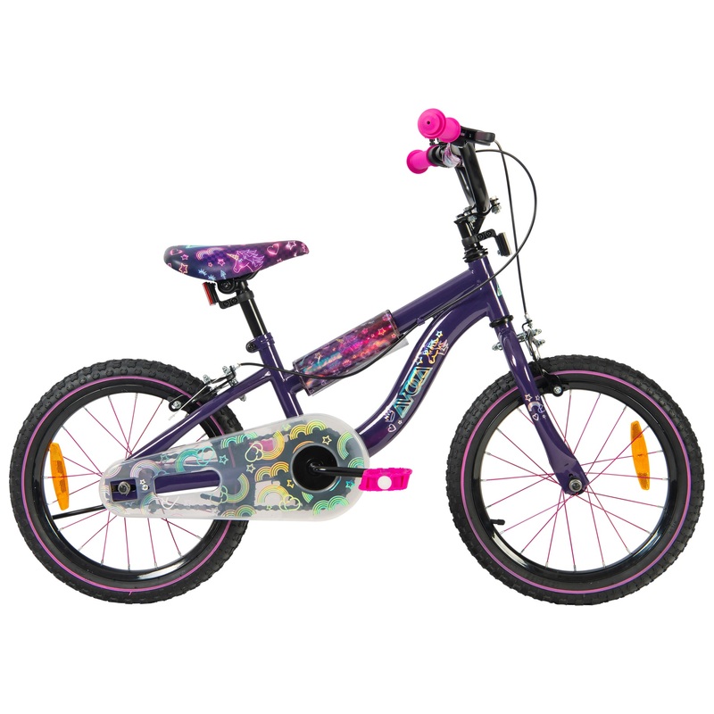 16 Inch Avoca Sparkle Bike Neon Purple | Smyths Toys UK