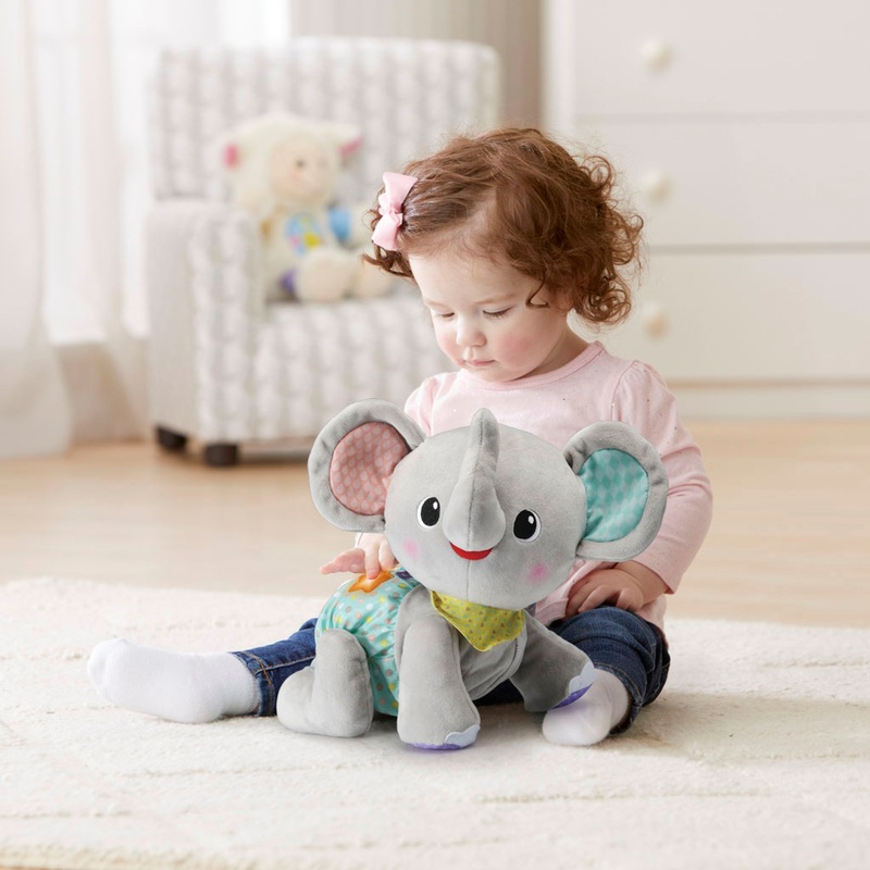 VTech Baby Interactieve Knuffel Kruip & Leer Olifant | Smyths Toys ...