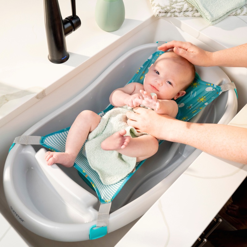 Summer by Ingenuity Comfy Clean Deluxe Baby Bath | Smyths Toys UK