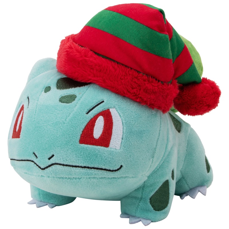 Pokémon - Peluche Bulbizarre avec Bonnet de Père Noël 20 cm | Smyths ...