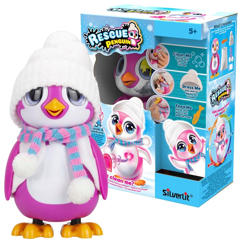 Rescue Penguin Interactive Pet - Pink | Smyths Toys UK
