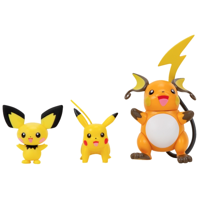 Pokémon - Coffret 3 Figurines Évolution Pikachu | Smyths Toys France