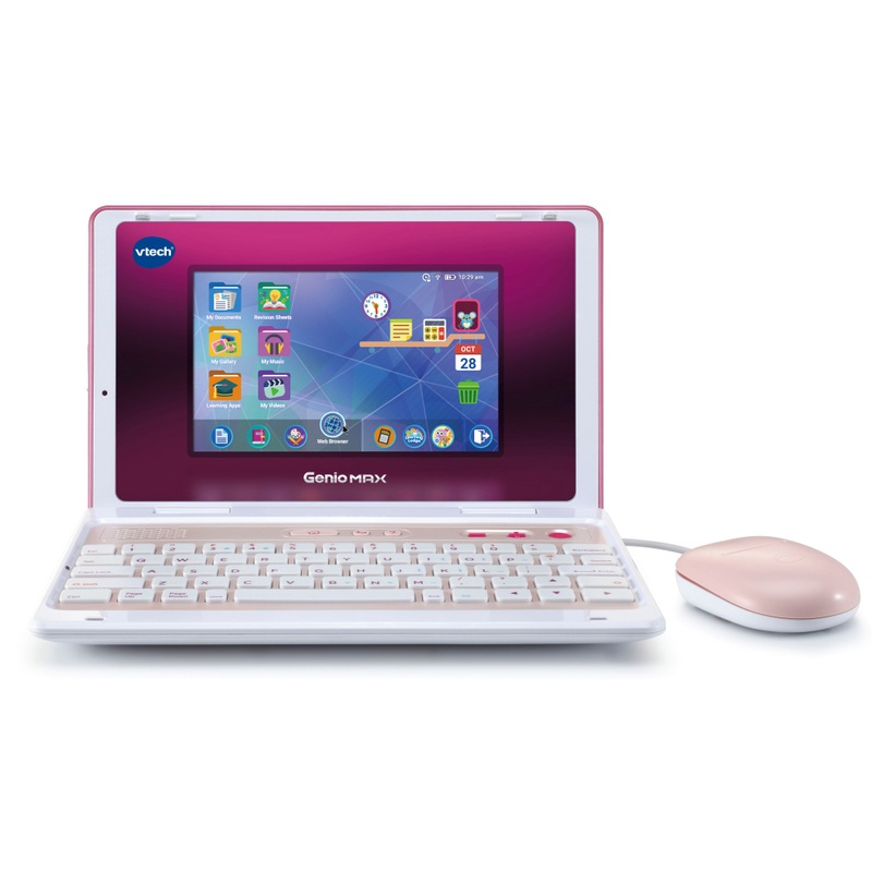 VTech Genio Max My First Laptop Pink | Smyths Toys UK