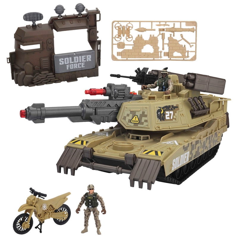 Soldier Force Playset Armored Siege Tank with Lights and Sounds ...