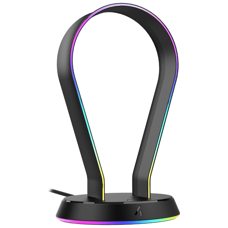 Stealth Light-Up LED Gaming Headset Stand with 2 x USB Ports | Smyths ...