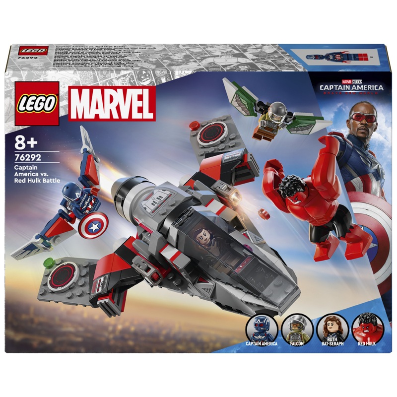 LEGO Marvel 76292 Captain America vs. Red Hulk Battle Set | Smyths Toys ...