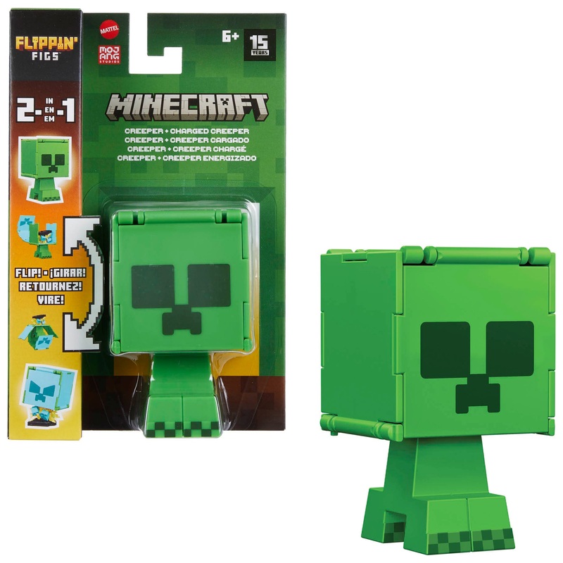 Minecraft Flippin Figs Fidget Toys Creeper und geladener Creeper ...