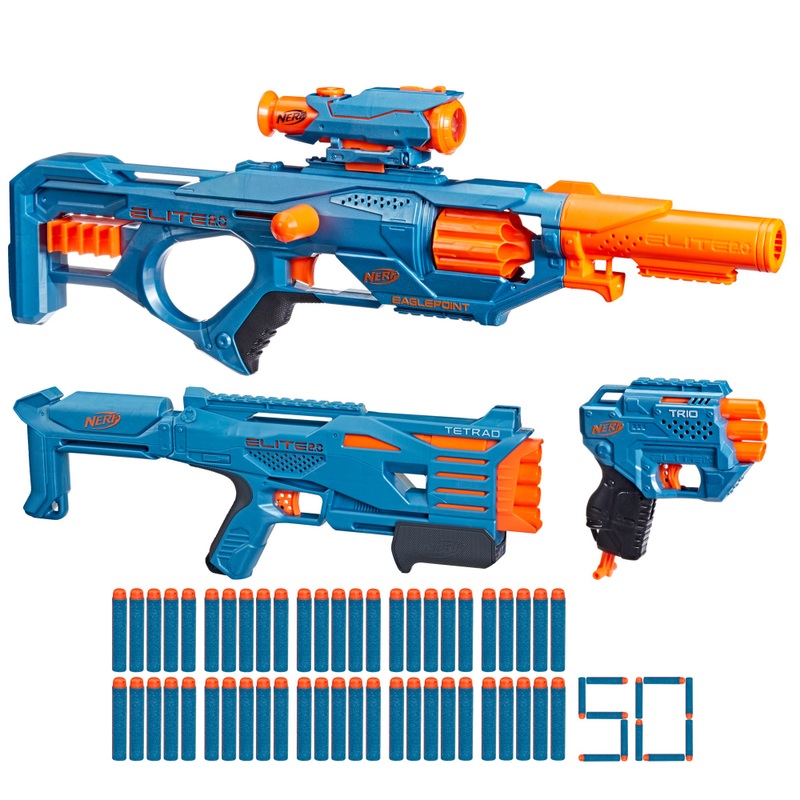 NERF Elite 2.0 Ultimate Blaster 3 Pack | Smyths Toys UK