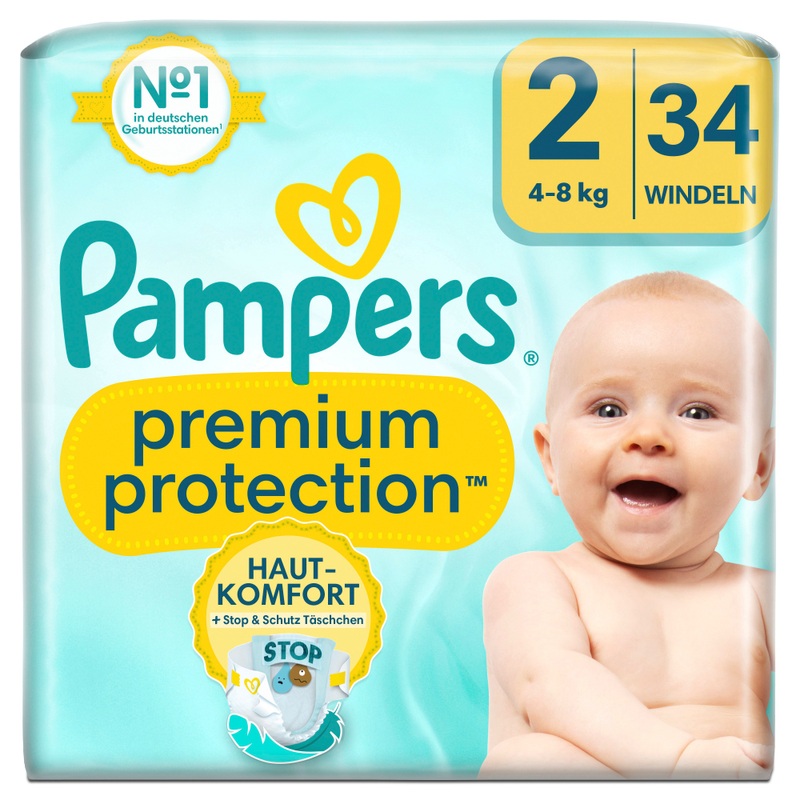 Pampers Premium Protection Windeln Gr. 2 (4-8 kg) 34er-Pack | Smyths ...