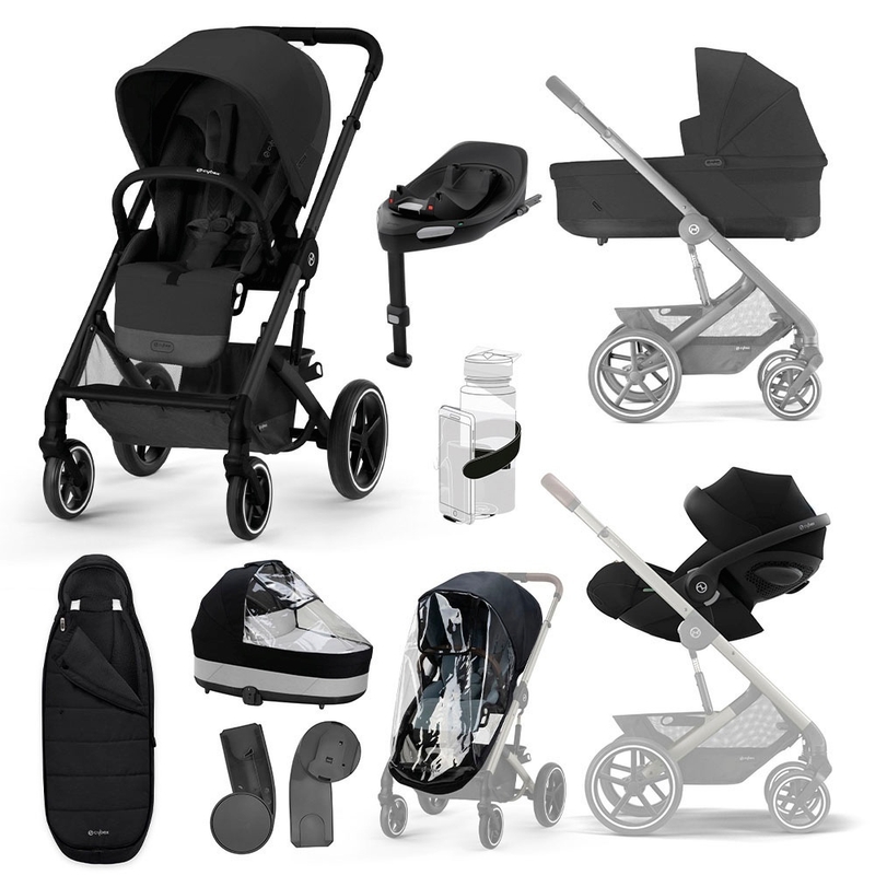 Cybex Balios S Lux 10 Piece Travel System Bundle with Cloud G R129 Car ...