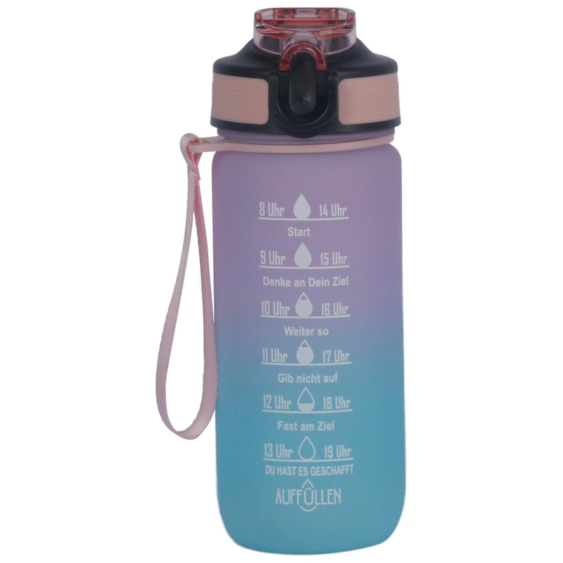 Waterfles Sport Drinkfles 500 ml turqoise/roze | Smyths Toys Nederland