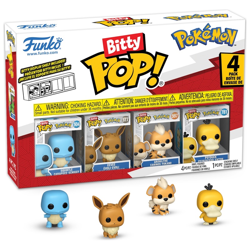 Funko Bitty POP! 4 Pack: Pokémon (Squirtle) | Smyths Toys Ireland
