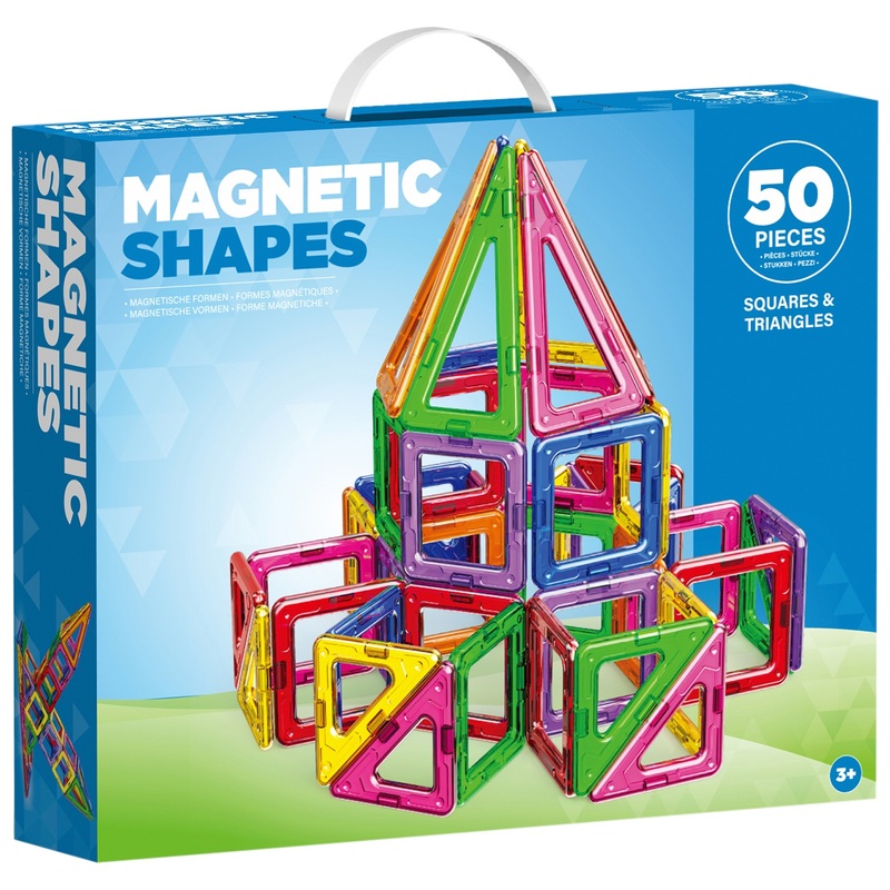 Magnetic Shapes 50-Piece Building Set | Smyths Toys UK