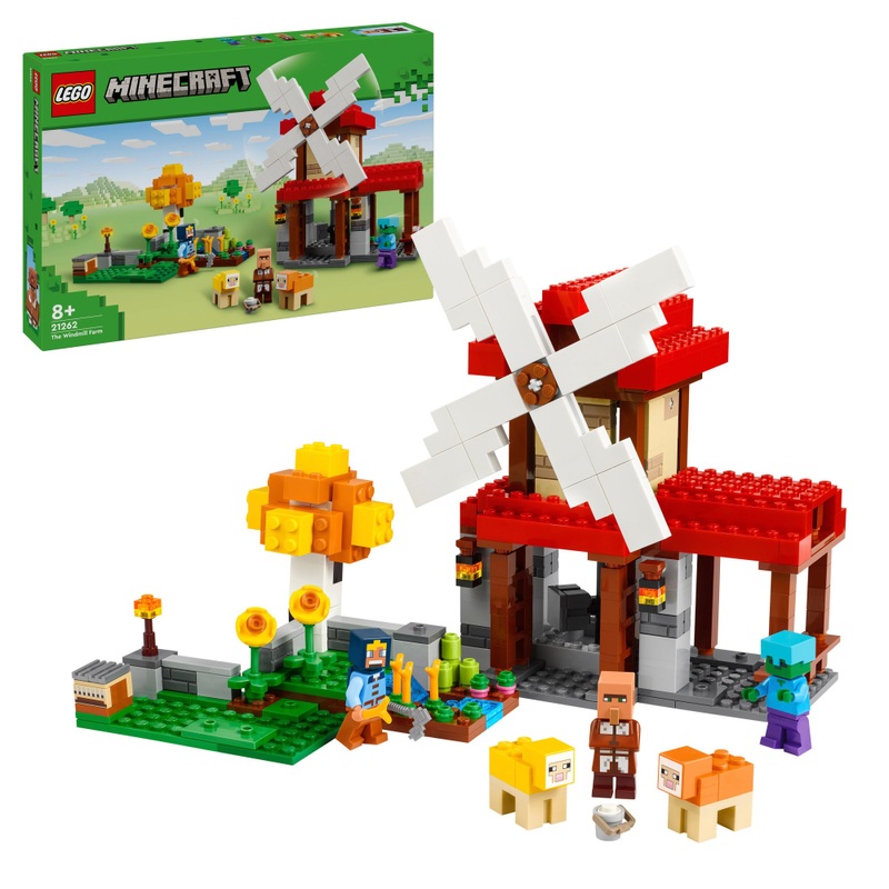 LEGO Minecraft 21262 World The Windmill Farm Set | Smyths Toys UK