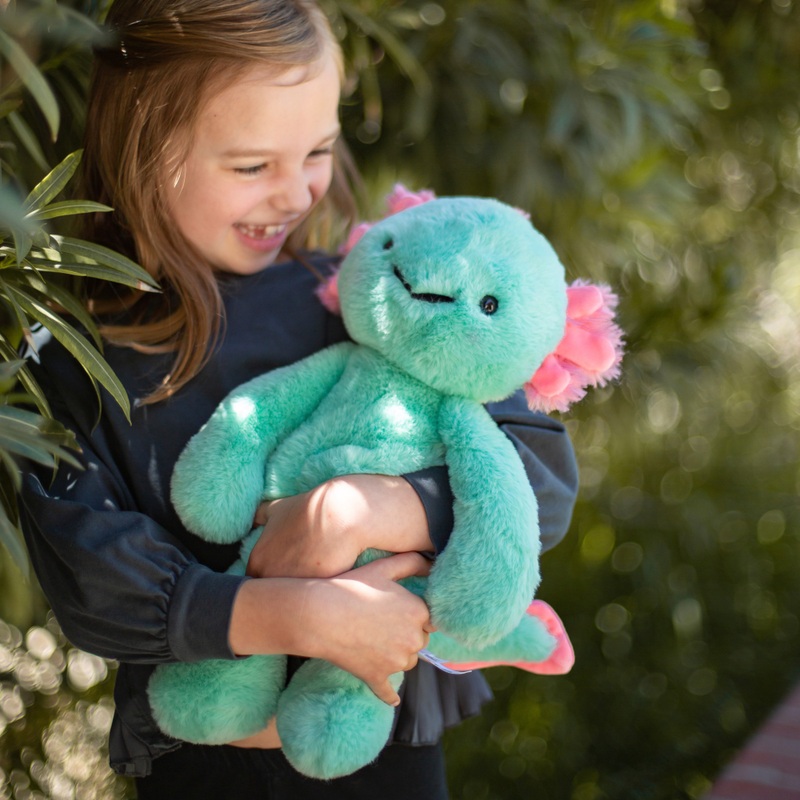 World’s Softest Plush Axie the Teal Axolotl Soft Toy 40cm | Smyths Toys UK