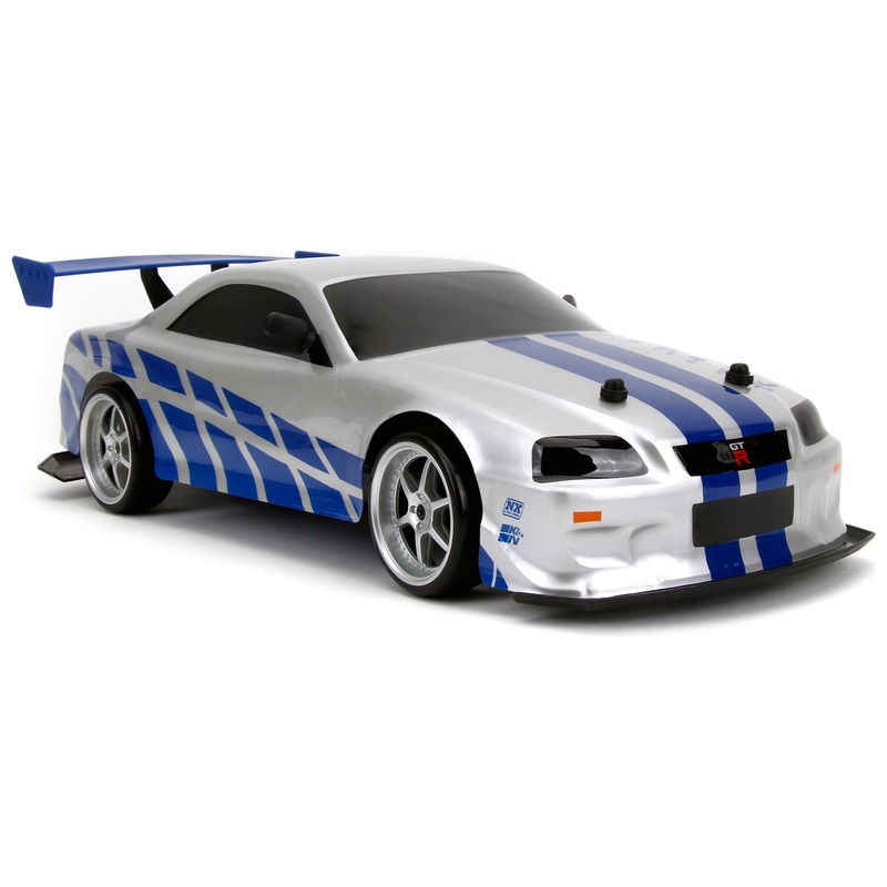 Fast & Furious 1:10 Brian's Nissan Skyline GT-R (R34) Remote Control ...