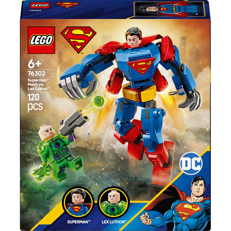 LEGO DC 76302 Superman Mech vs. Lex Luthor Set | Smyths Toys UK