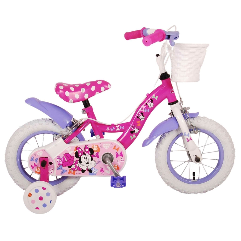 12 Inch Minnie Mouse Bike with Basket | Smyths Toys UK