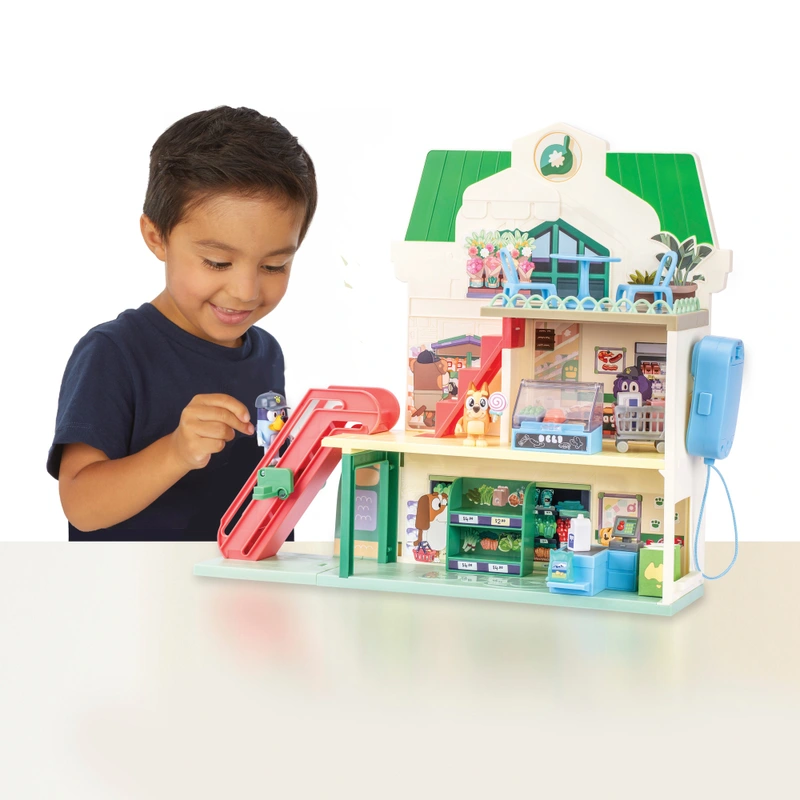 Bluey Supermarket Playset with Sounds | Smyths Toys UK