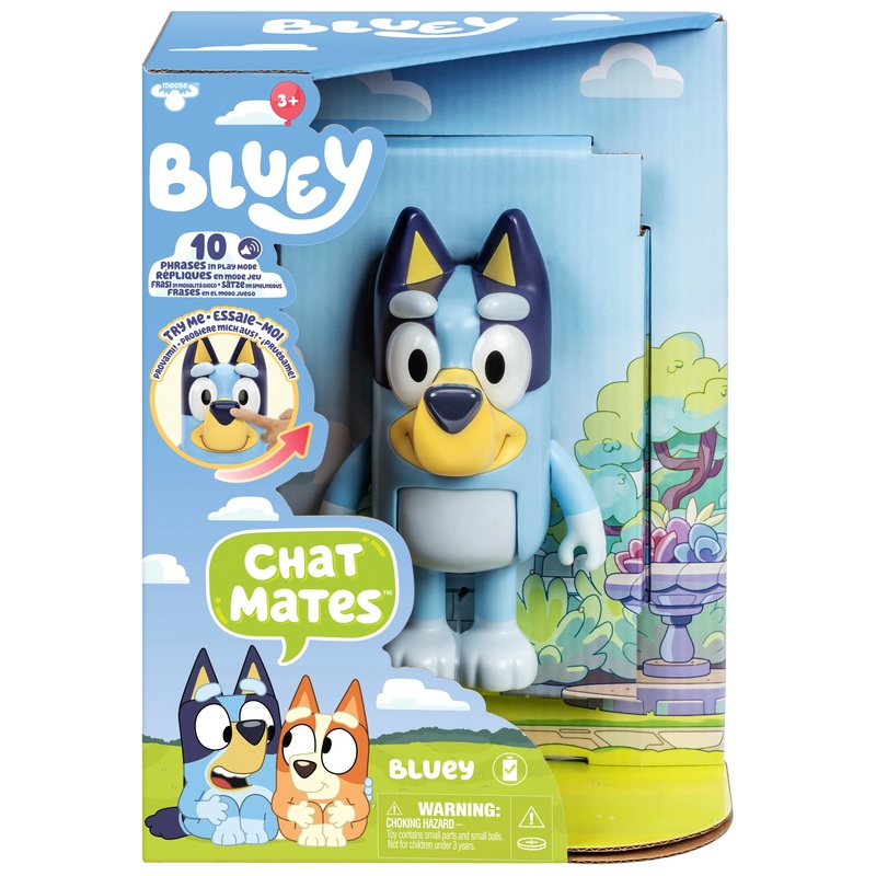 Bluey Chat Mates Figure Single Pack Bluey | Smyths Toys UK