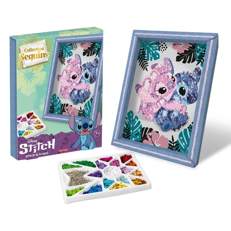 Disney Stitch - Tableau Collection Sequins Stitch et Angel | Smyths Toys France