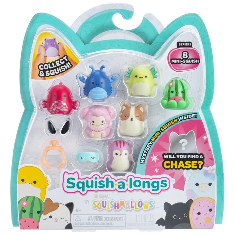 Squishmallows Squish-a-longs Figuren 8er Set mit Ring Serie 2 | Smyths ...
