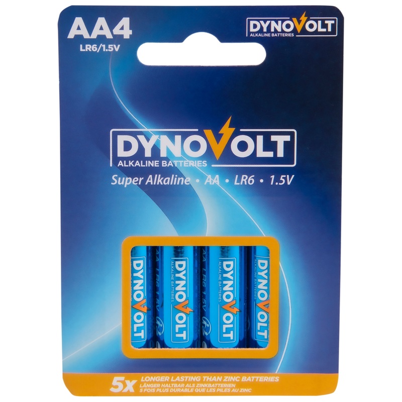 DynoVolt AA Alkaline Batteries 4 Pack | Smyths Toys UK