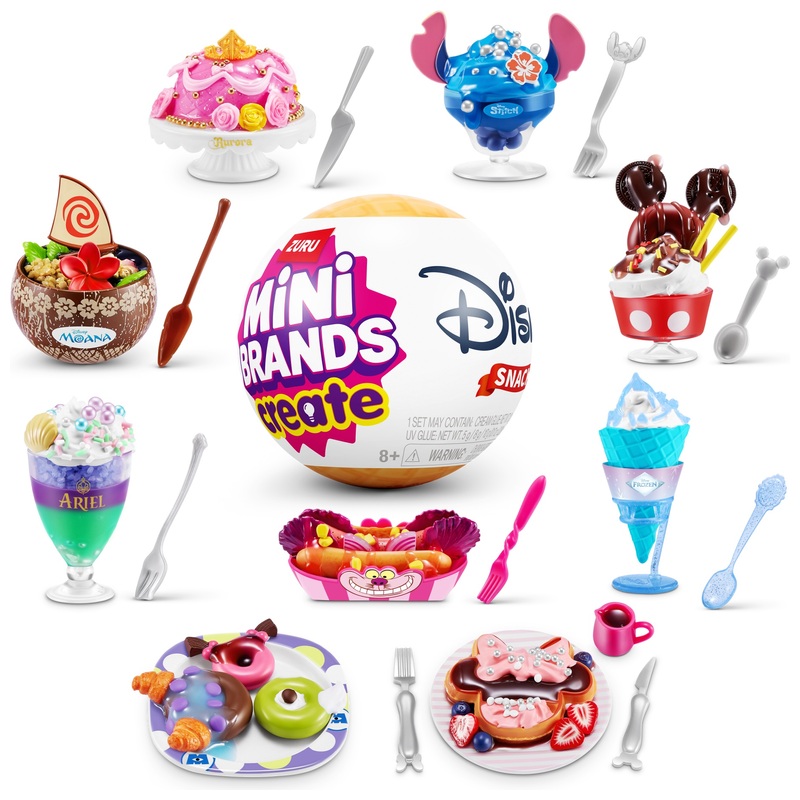 Mini Brands Create by ZURU Disney Snacks Capsule Assortment | Smyths ...