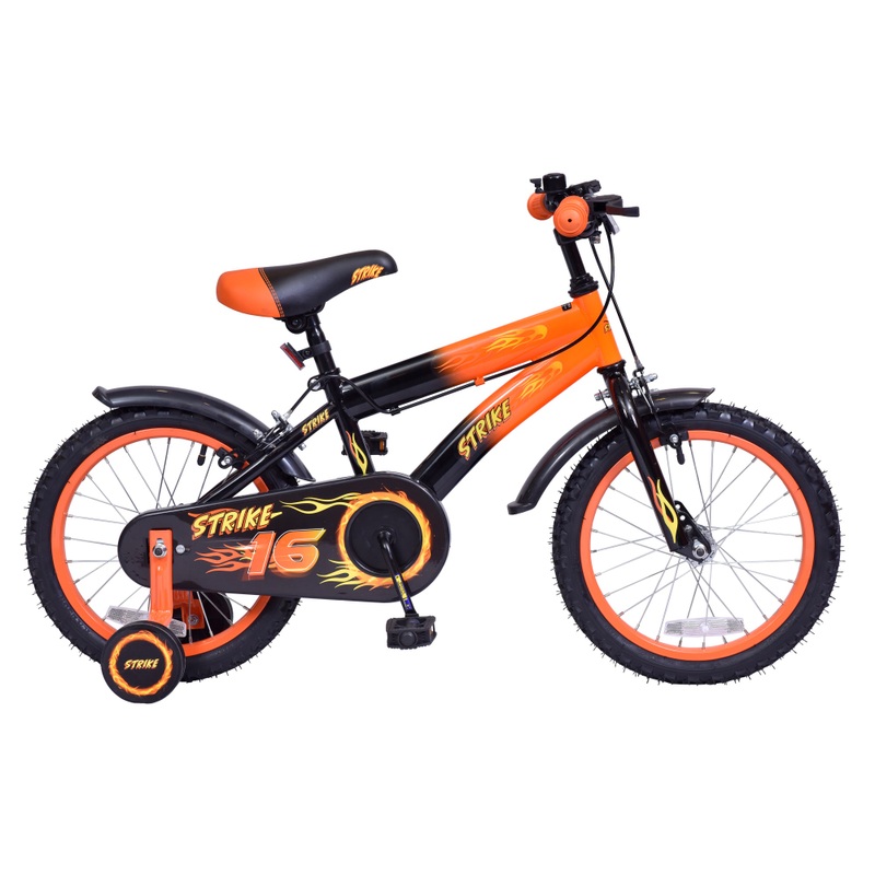16 Inch Strike Bike Orange & Black | Smyths Toys Ireland
