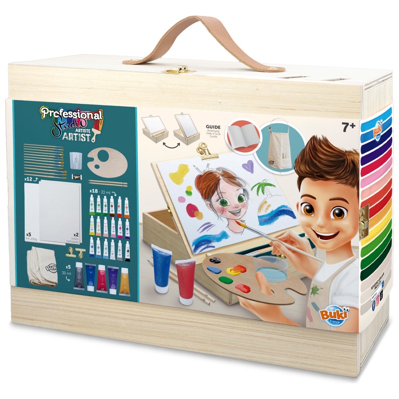 Professional Studio Artist Wooden Box Art Set 50 Pieces | Smyths Toys UK