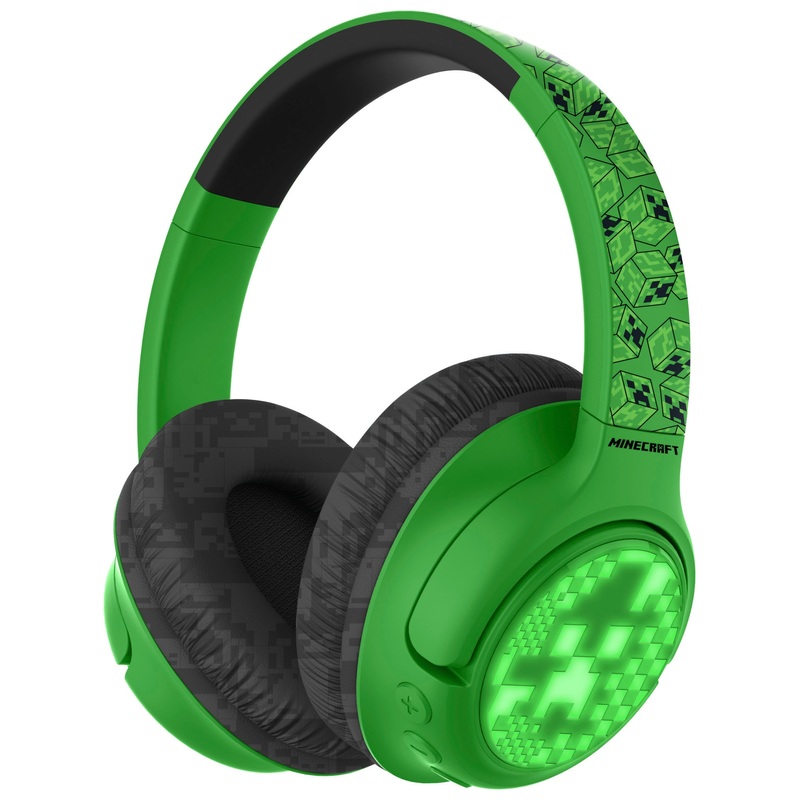 Minecraft LED Light-Up Wireless Bluetooth Headphones | Smyths Toys UK