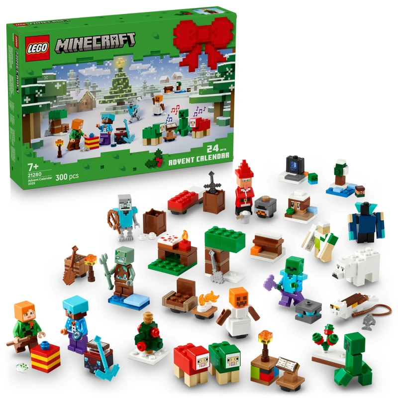 LEGO Minecraft 21280 Advent Calendar 2025 Set | Smyths Toys UK