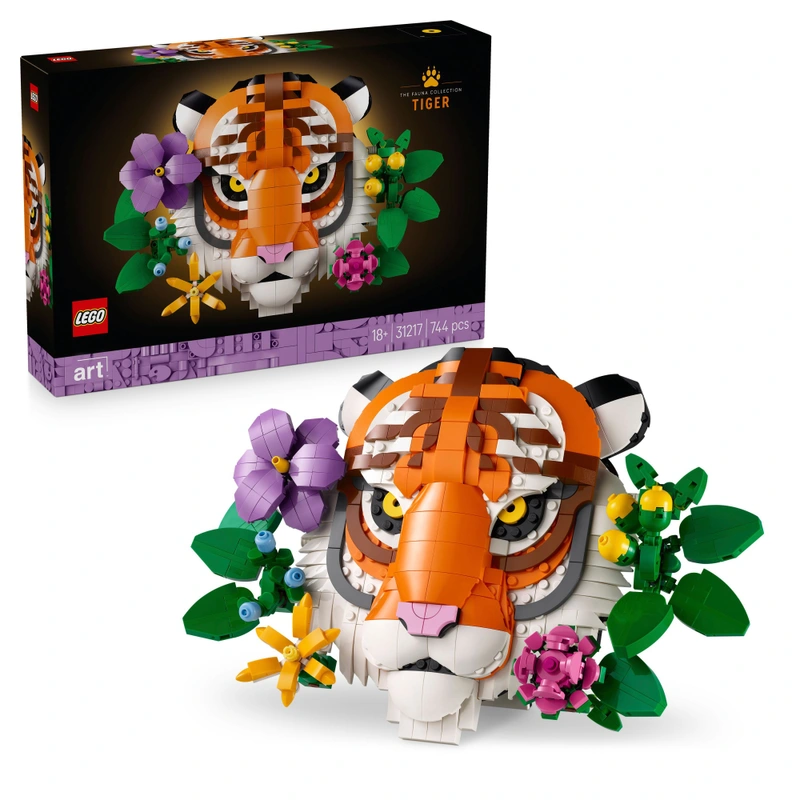 LEGO Art 31217 The Fauna Collection: Tiger Set for Adults | Smyths Toys UK