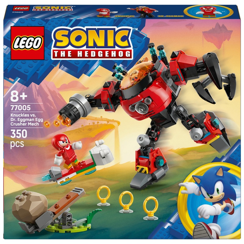 LEGO Sonic the Hedgehog 77005 Knuckles vs. Dr. Eggmans Egg Crusher Mech ...