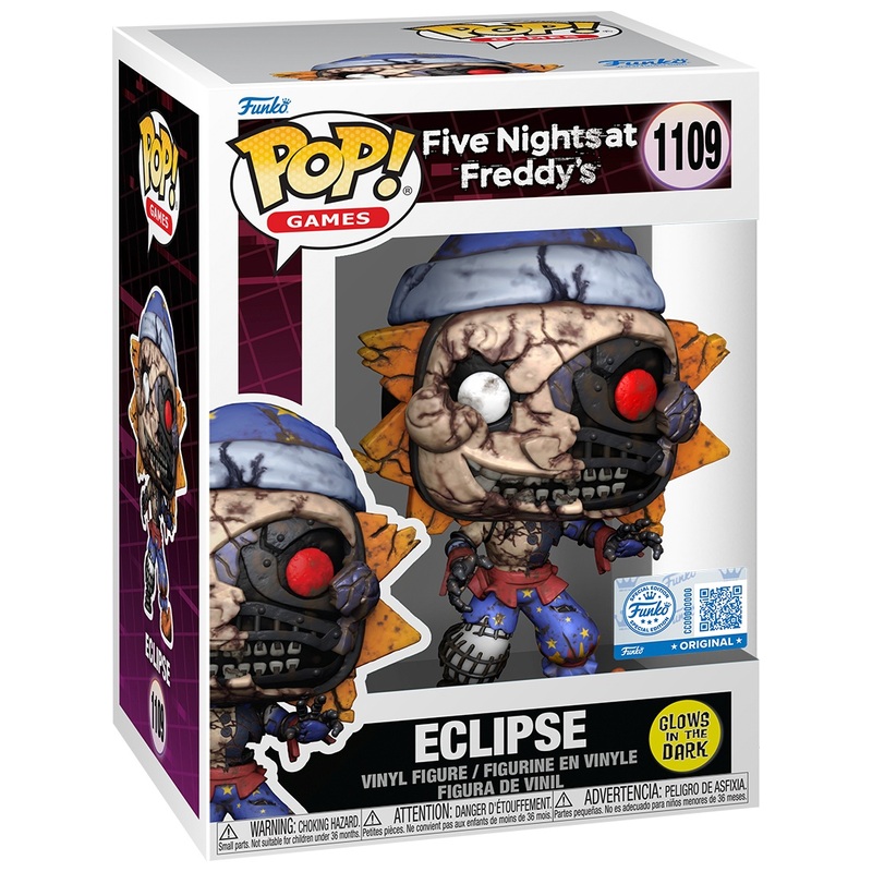 Funko POP! Games 1109: Five Nights at Freddy's Eclipse (Glow-In-The ...