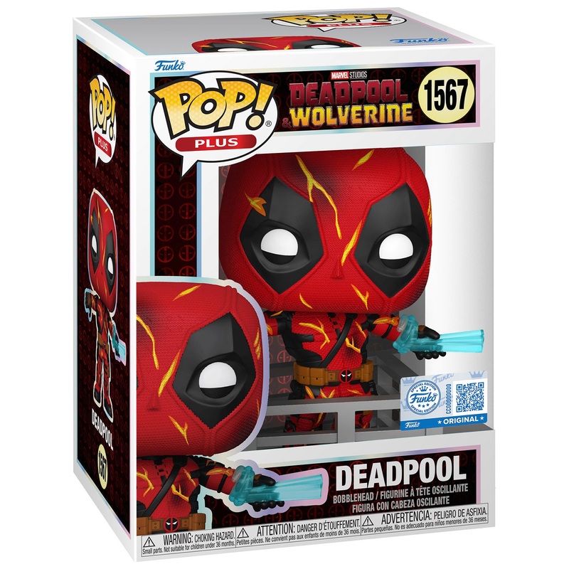 Funko POP! Plus 1567: Marvel Deadpool & Wolverine 3 Deadpool (Time Ripper) | Smyths Toys UK